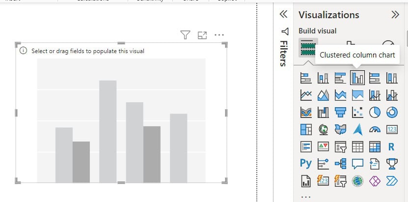 نمودار ستونی در Power BI - نحوه ایجاد و استفاده - nivco